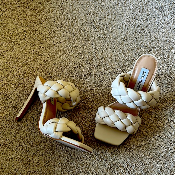 Steve Madden | Shoes | Steve Madden Cream Colored High Heel Sandals ...